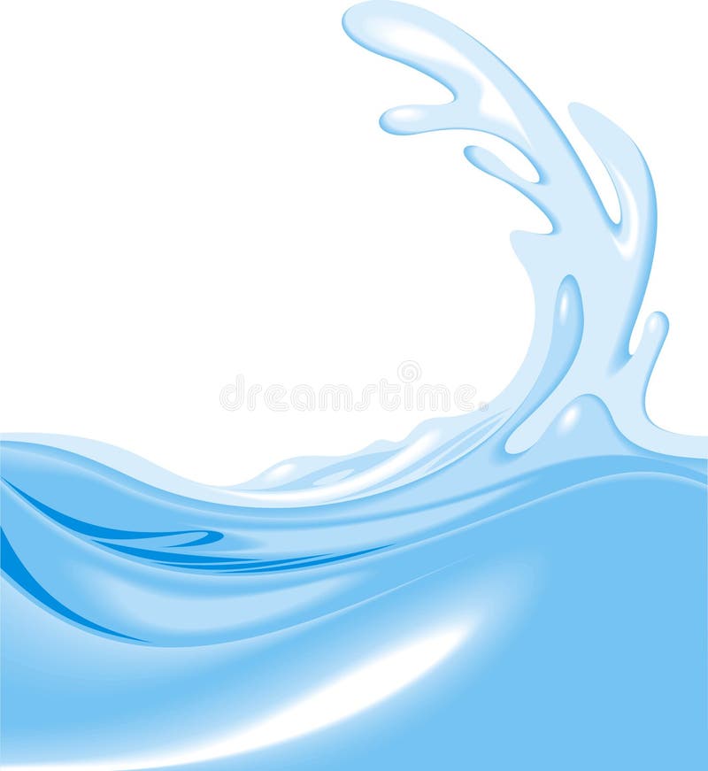 Waterfall Water Flow Cascade Vector Illustration Stock Vector ...