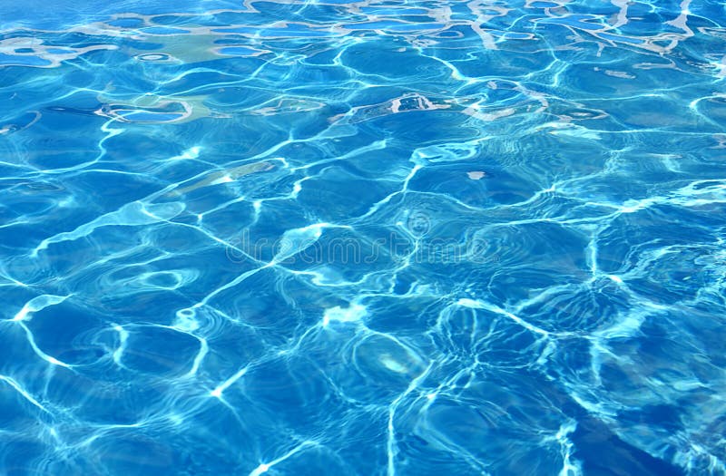 Water Background of the Pool with the Effect of Small Ripples and ...