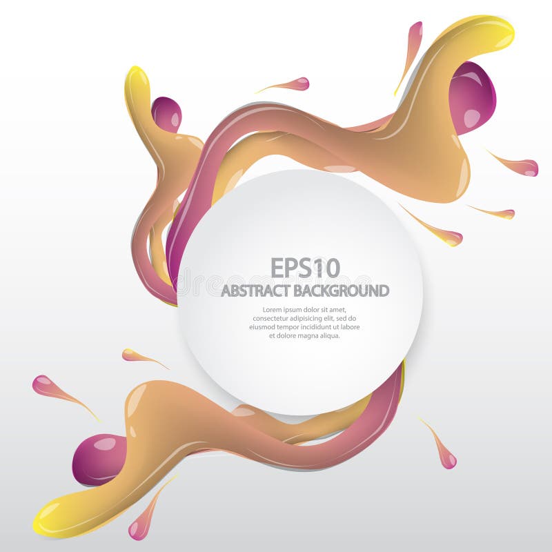 Water Background Splash Background Design Template Stock Vector ...