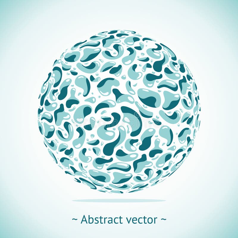 Water ball stock vector. Illustration of logo, environment - 65242513