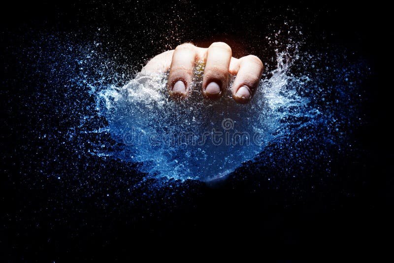Bursting a water balloon stock image. Image of splash - 4852369