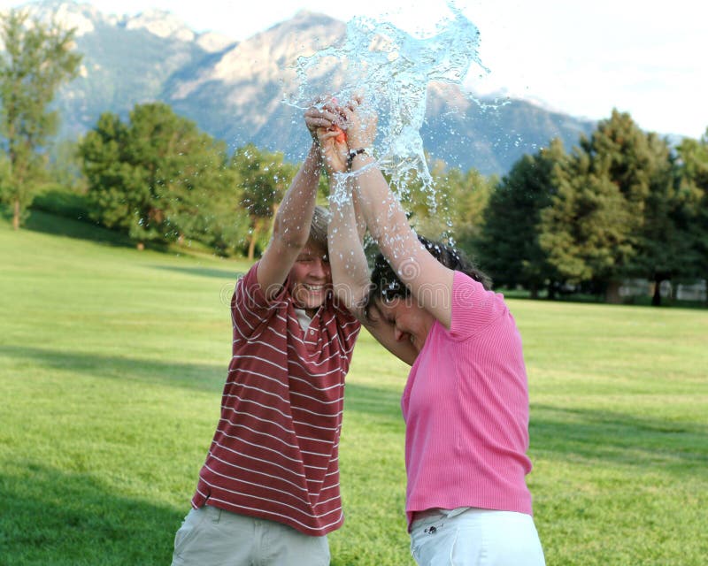 Water balloon bursting stock image. Image of drenched - 2683429