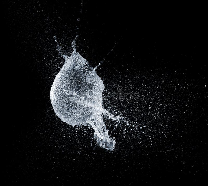 Water balloon explosion stock image. Image of blue, scratched - 62455085