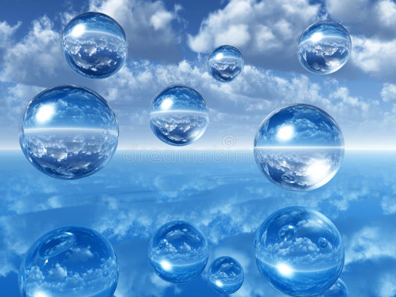 Water balls stock illustration. Illustration of beautiful - 2523806