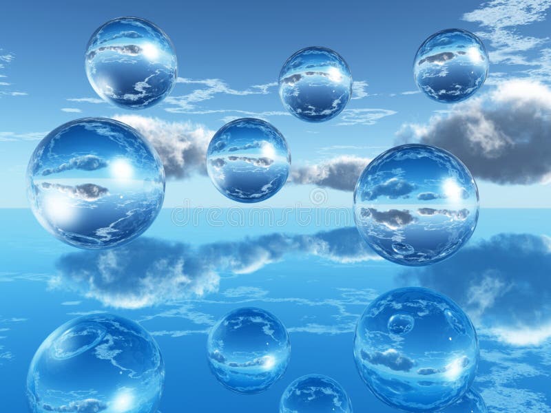 Water balls stock illustration. Illustration of bright - 3792176