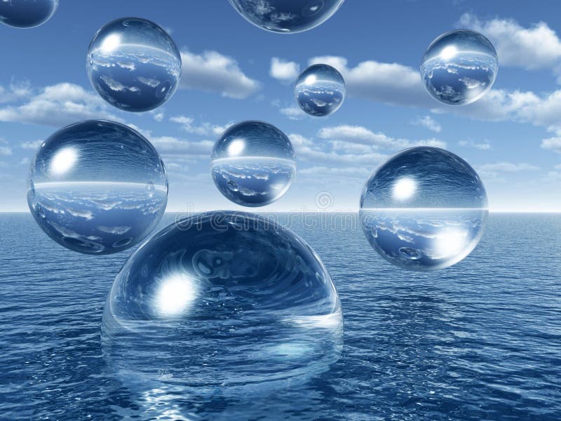 Water balls stock illustration. Illustration of digital - 3978224