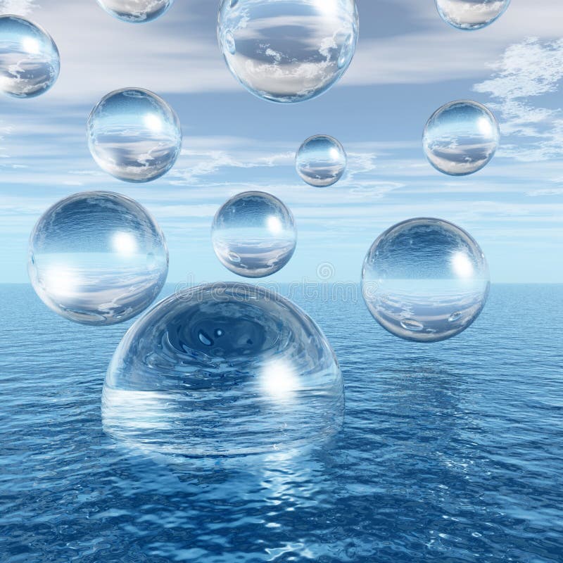 Water balls stock illustration. Illustration of global - 5394582