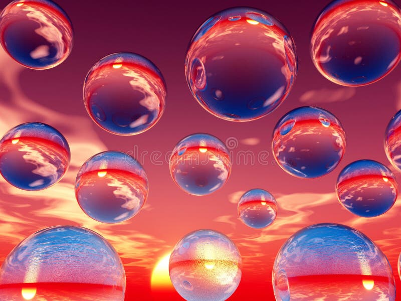 Water balls stock illustration. Illustration of sunlight - 5495368