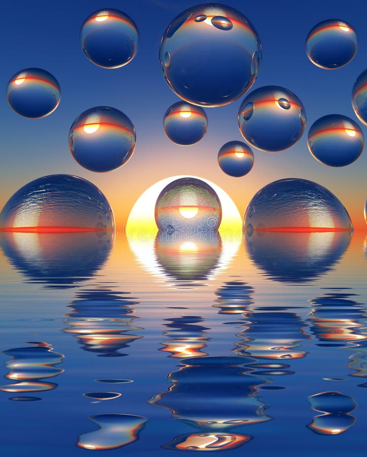 Water balls stock illustration. Illustration of concept - 5320485