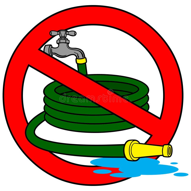 Water Ban stock vector. Illustration of metal, water - 63237901