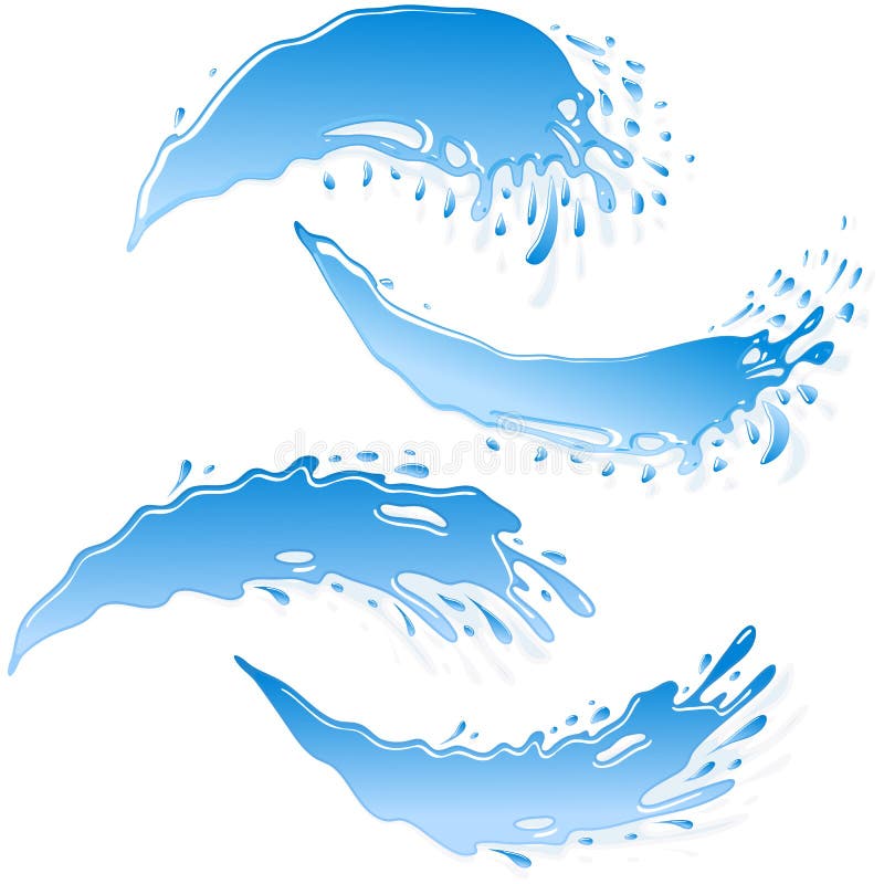 Water Banner stock vector. Illustration of stream, drop - 33153629