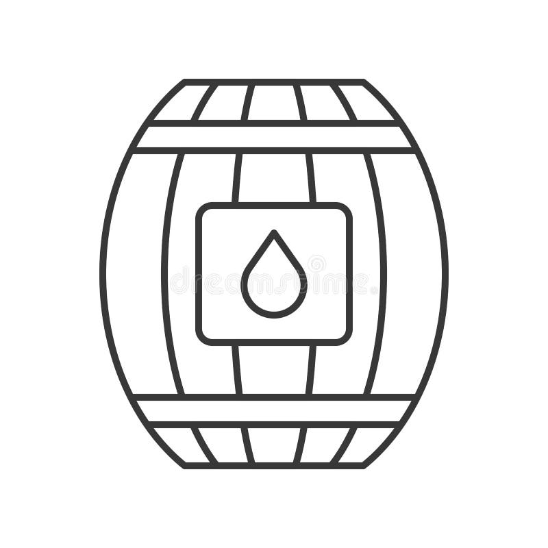 Red Water Barrel Cartoon Farm Related Element on Patch of Green Grass ...