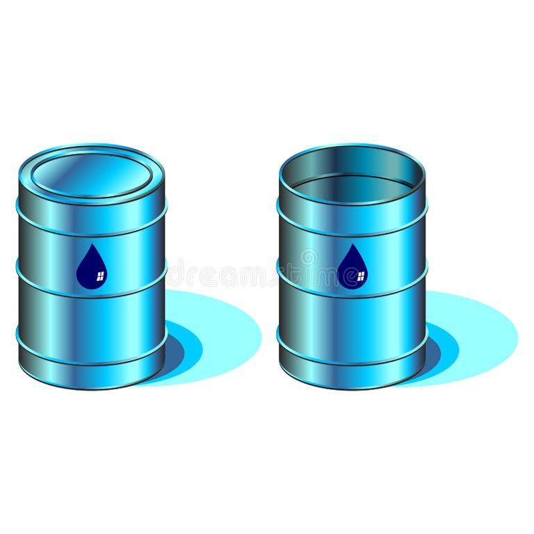Water barrels stock vector. Illustration of vector, juice - 5086189