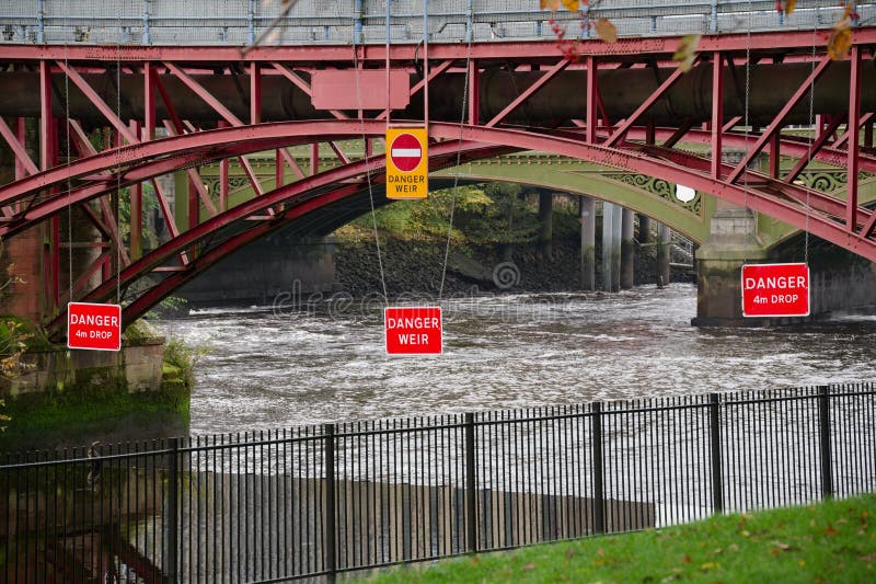 Water Barrier on the River Leven in Dunbartonshire Stock Image - Image ...
