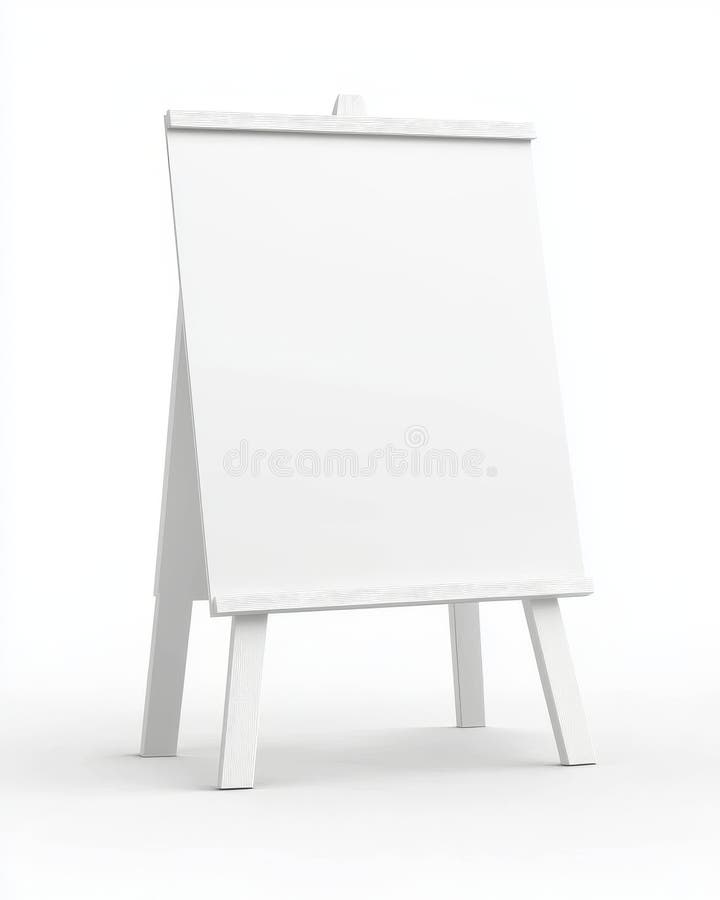 Water Based Pavement Blank Banner Poster Sign, 3D Illustration. Stock ...