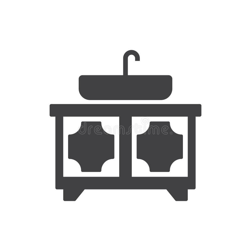 Water Basin Icon - Vanity Icon Stock Illustration - Illustration of ...