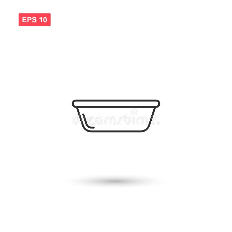 Water Basin Icon Vector Isolated 3 Stock Vector - Illustration of ...