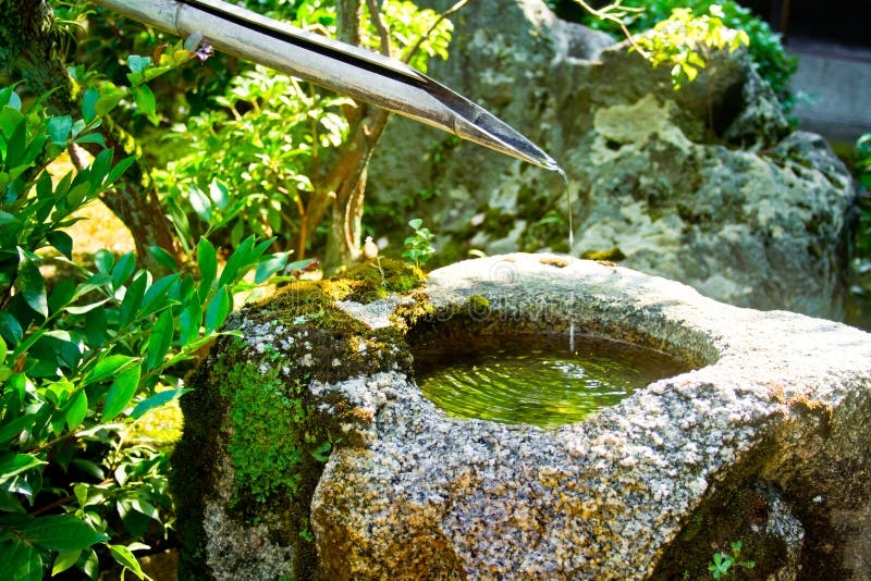 Water basin stock photo. Image of grounds, tourist, ladle - 85874776