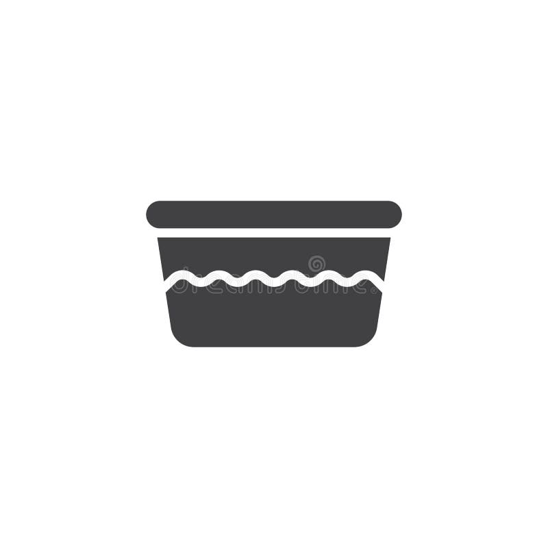 Water basin vector icon stock vector. Illustration of simple - 111367309
