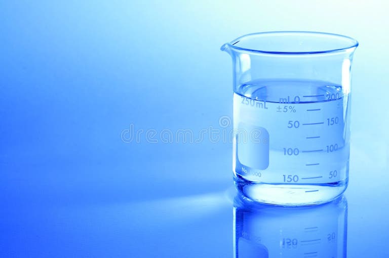 Water in beaker stock photo. Image of experiment, preparation - 25214214