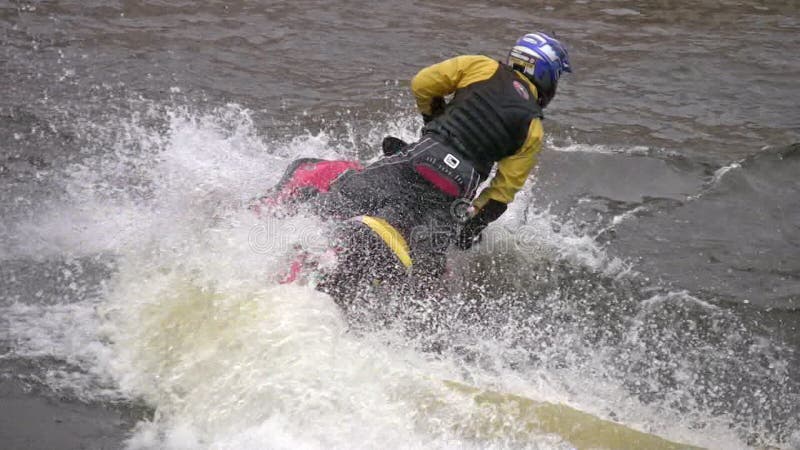 Water Bike, Jet Ski Emerges from the Stock Video - Video of sport, ride ...