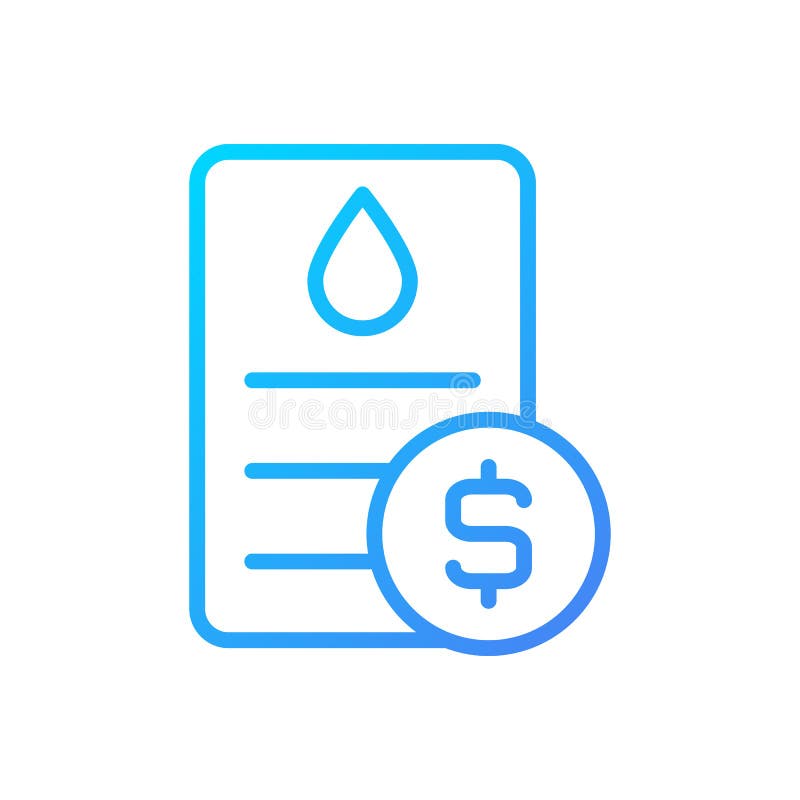 Water Utility Bill Icon Stock Illustrations – 208 Water Utility Bill ...