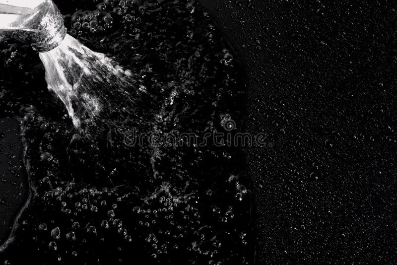 Water with Black Background Stock Photo - Image of running, water: 36564010