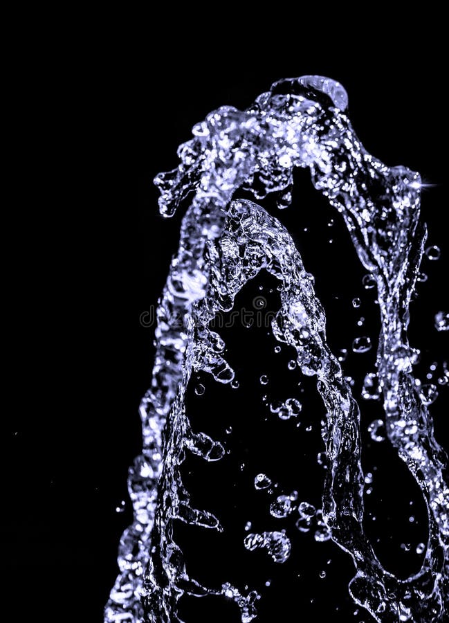 Water on black background stock photo. Image of macro - 104586330