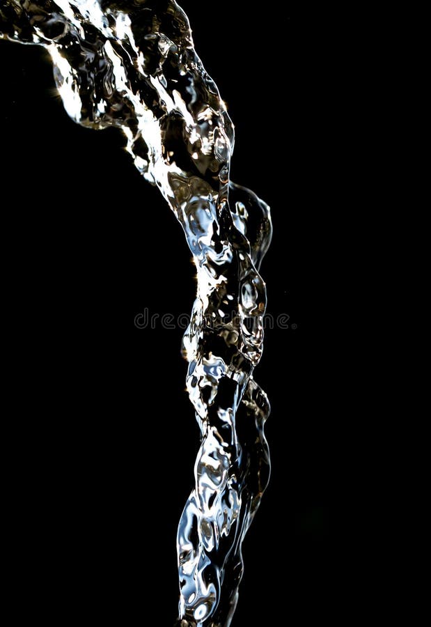 Water on a Black Background Stock Image - Image of smooth, wallpaper ...