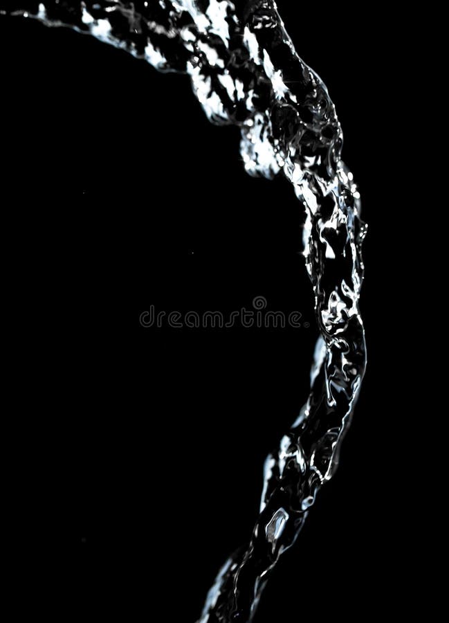 Water on a Black Background Stock Photo - Image of wallpaper, circle ...