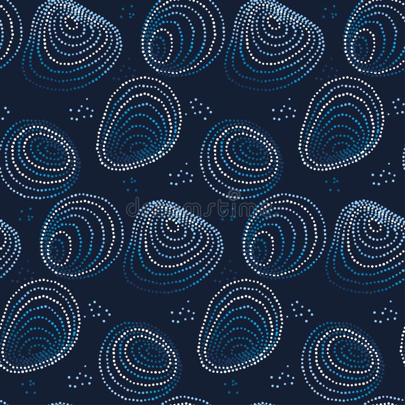 Water Blue Abstract Seamless Pattern Stock Vector - Illustration of ...