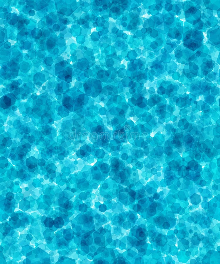 Water Blue Polygonal Seamless Pattern. Hexagon Background. Stock ...