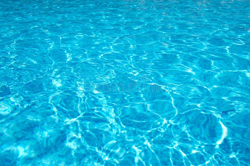 Blue Pool Water with Reflections Stock Image - Image of liquid, tiles ...