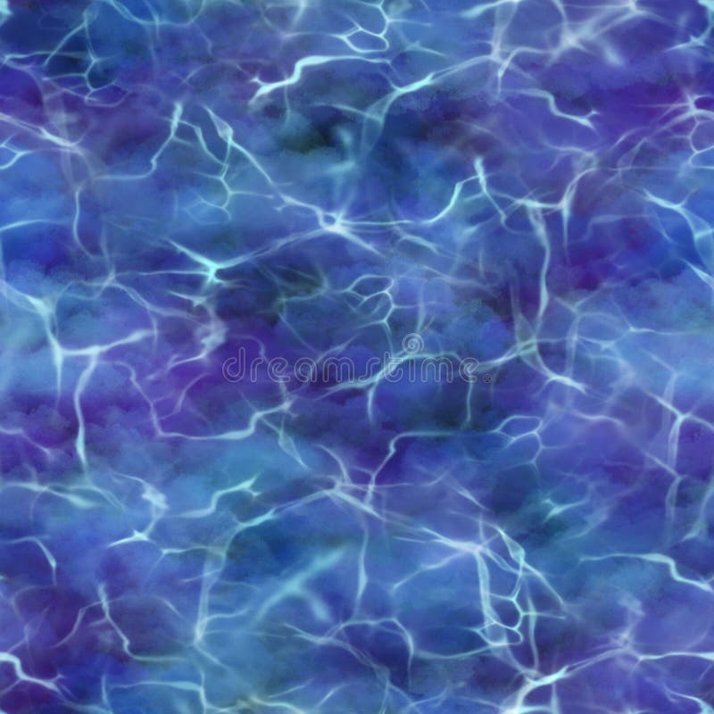 Water Blue Seamless Background Abstract Pattern. Watercolor Effect ...