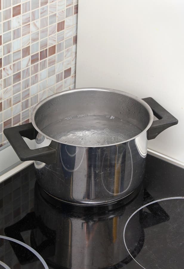 Water boiling stock image. Image of detail, silver, kitchen - 56780329