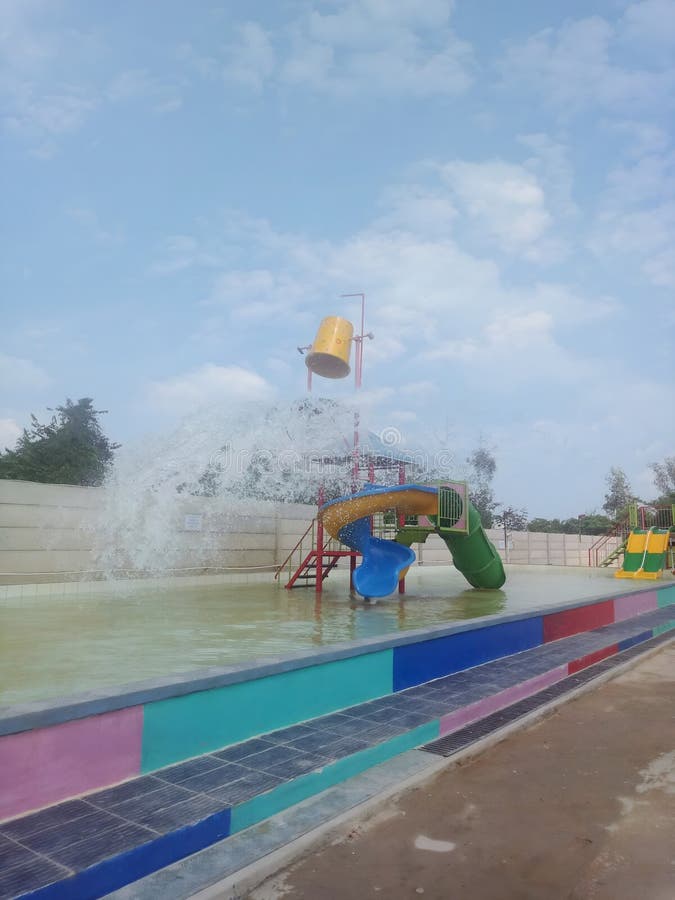Water Bomb in Waterfun Area Stock Image - Image of pool, waterslide ...