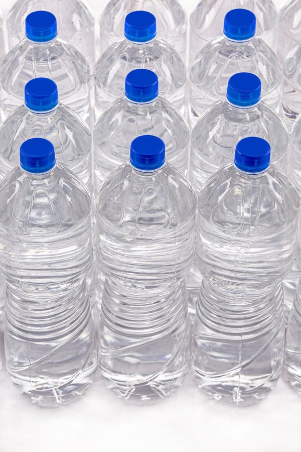 Bottle Pack of Isotonic Seawater Solution. Wood Texture Background ...