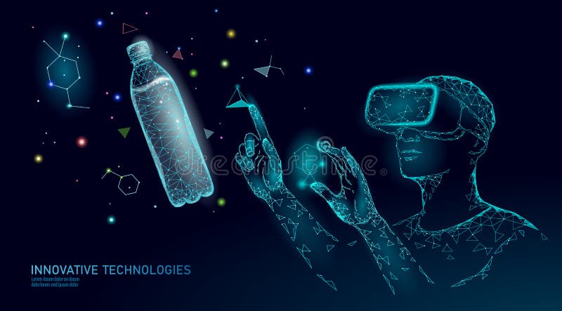 Water Bottle Quality Test Science Engineering Concept. Lab Control ...