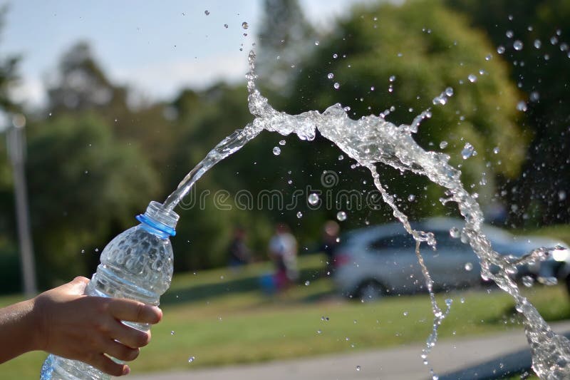 Water Bottle Splash stock illustration. Illustration of spray - 369768005
