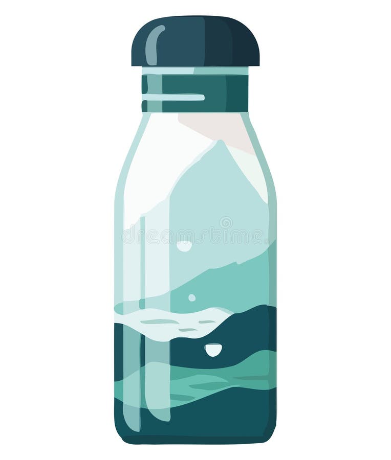 Water bottle vector stock vector. Illustration of flat - 277589181