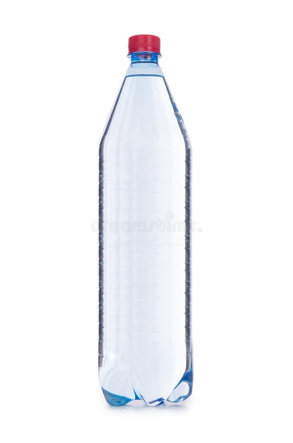 Water bottle on the white stock image. Image of natural - 60085059
