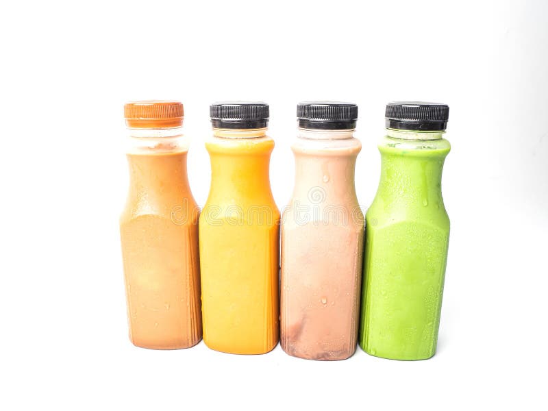 Water Bottles Containing Various Colors Stock Image - Image of ...