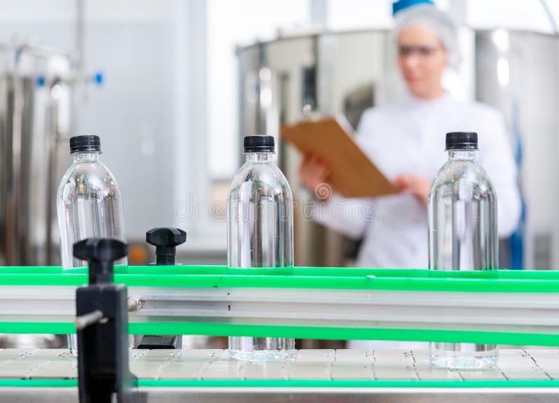 Water Bottling Line for Processing and Bottling Pure Spring Water Stock ...