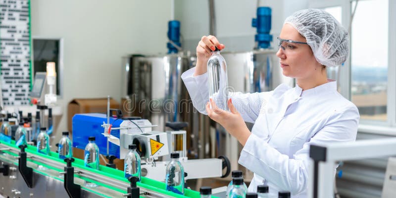 Water Bottling Line for Processing and Bottling Pure Spring Water Stock ...