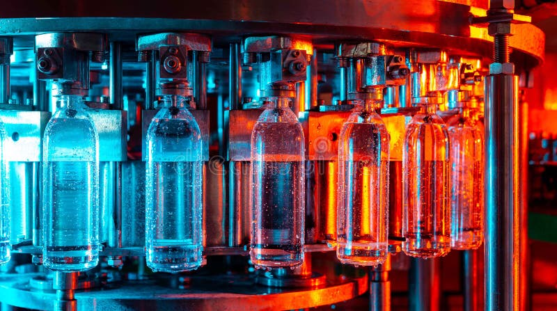 Water Bottling Line for Processing and Bottling Pure Spring Water Stock ...