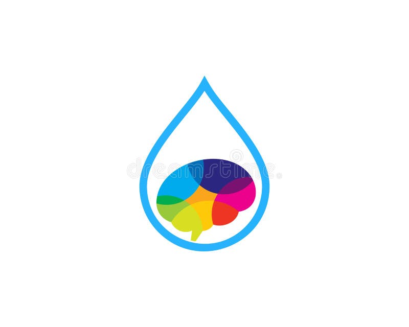 Water Brain Logo Icon Design Stock Vector - Illustration of knowledge ...