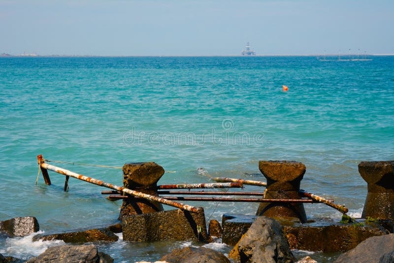Water break stock photo. Image of seagull, waves, europe - 74719084