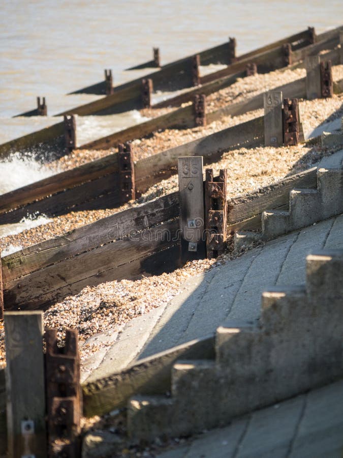 Water breakers stock image. Image of whitstable, pebble - 39138919