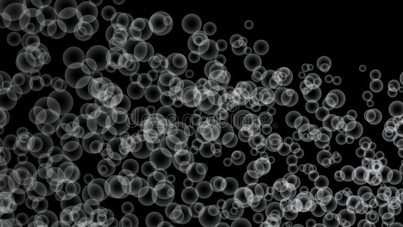 A Bubble Animation with a Black Background. Stock Footage - Video of ...