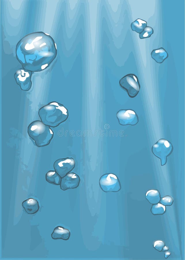 Water bubble in motion stock illustration. Illustration of flow - 135323916